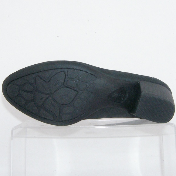 b.o.c. | Shoes | Boc Isa Black Leather Stacked Block Heels 7m | Poshmark